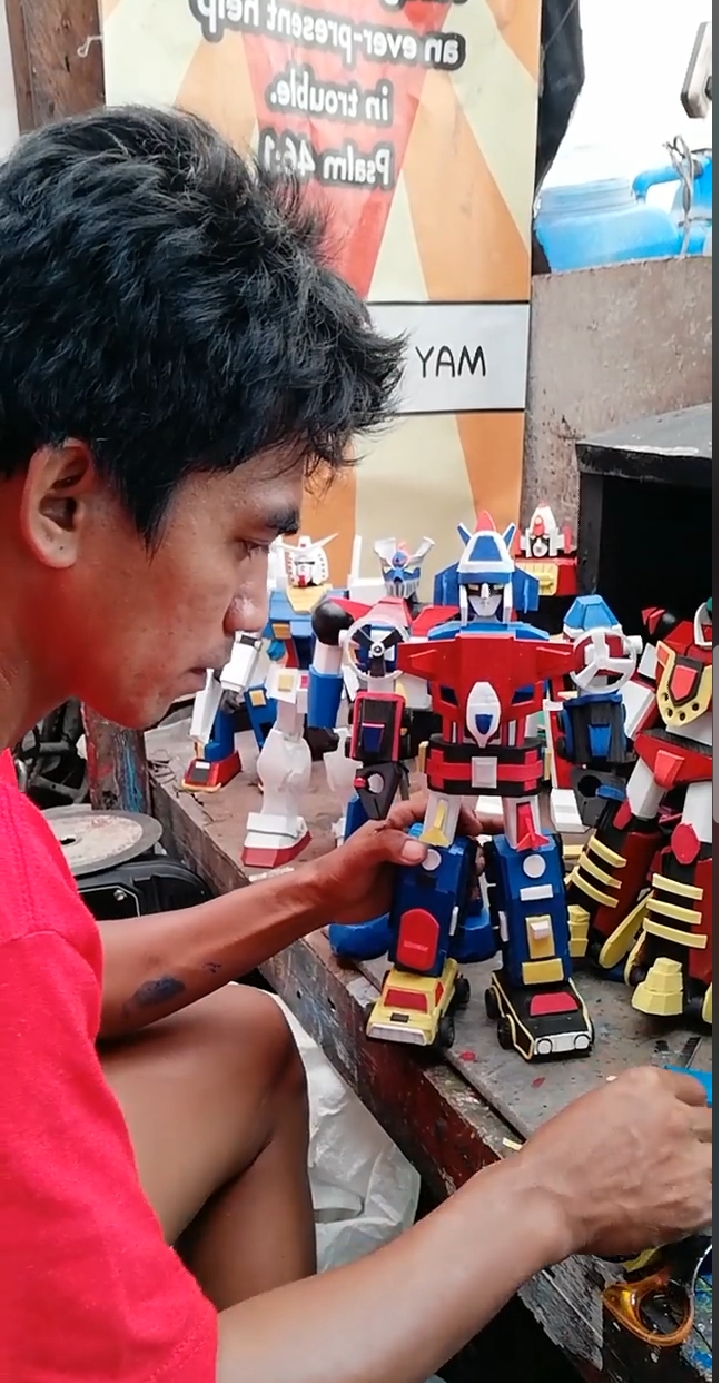 This Filipino toy artist transforms rubber slippers into action figures ...
