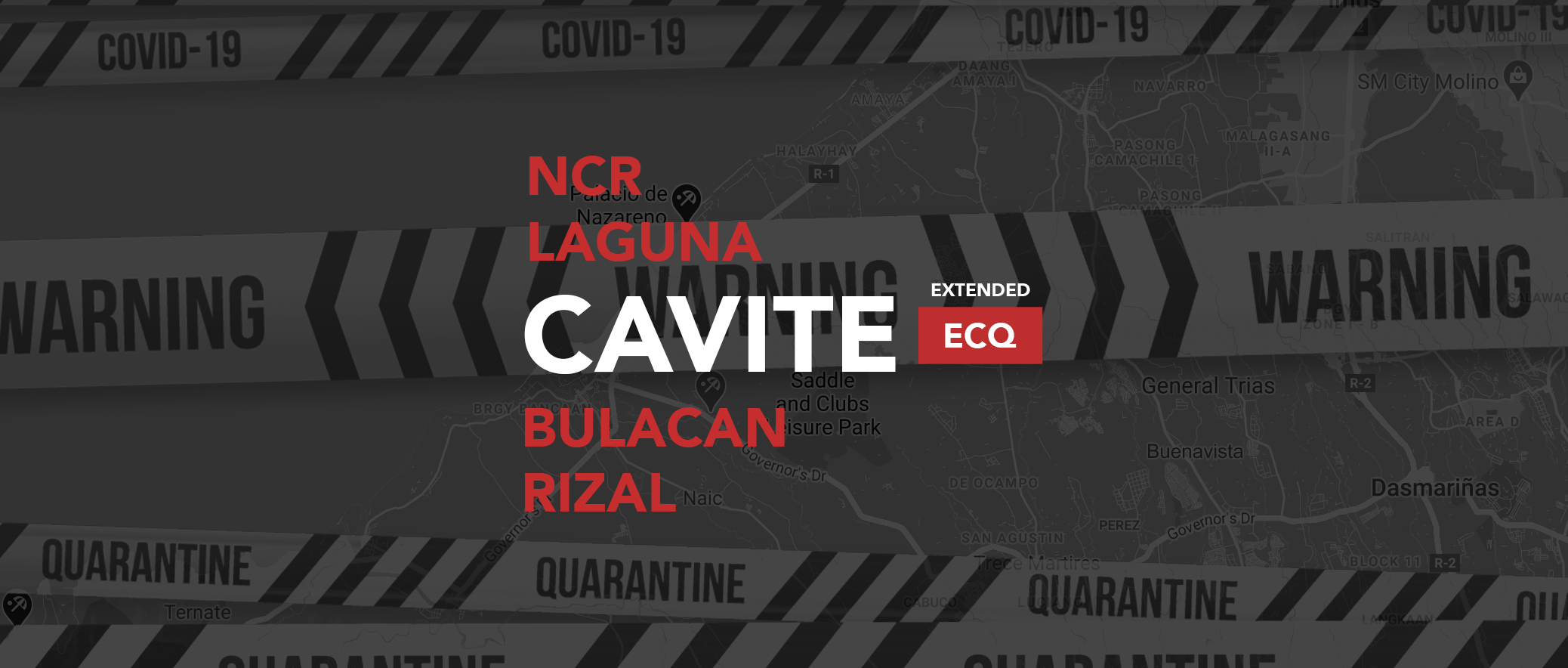 ECQ extended in Cavite, other areas for another week - The Cavite Rising