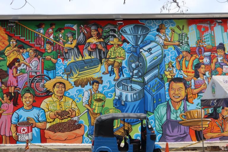 Amadeo exhibits its coffee culture through mural - The Cavite Rising