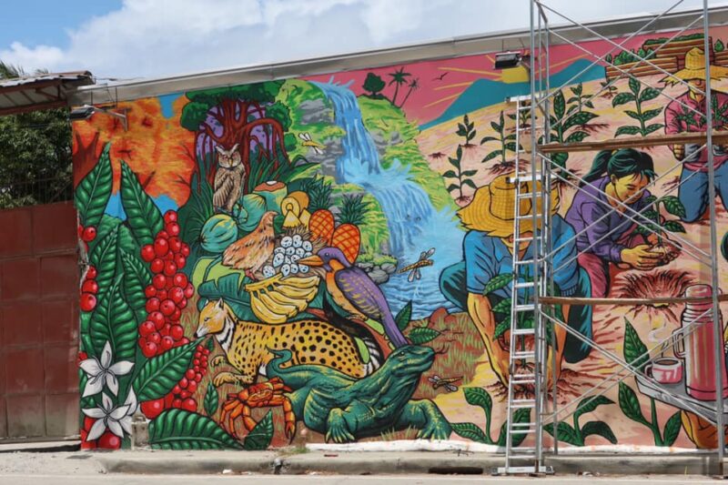 Amadeo exhibits its coffee culture through mural - The Cavite Rising